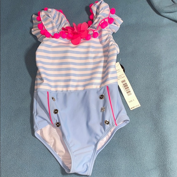 Nicole Miller | Swim | Nicole Miller Girls Size 5 Onepiece Bathing ...
